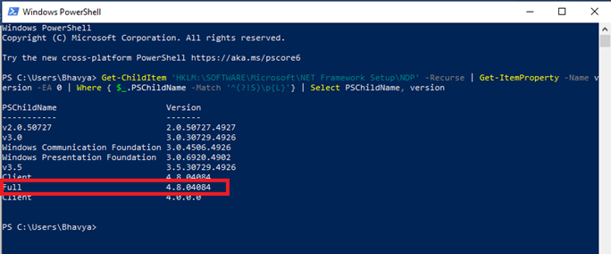 How To Check Net Framework Version On Windows 10